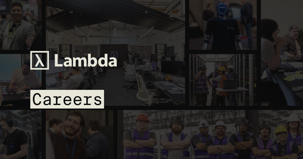 Careers at Lambda | Build the Future of AI Infrastructure